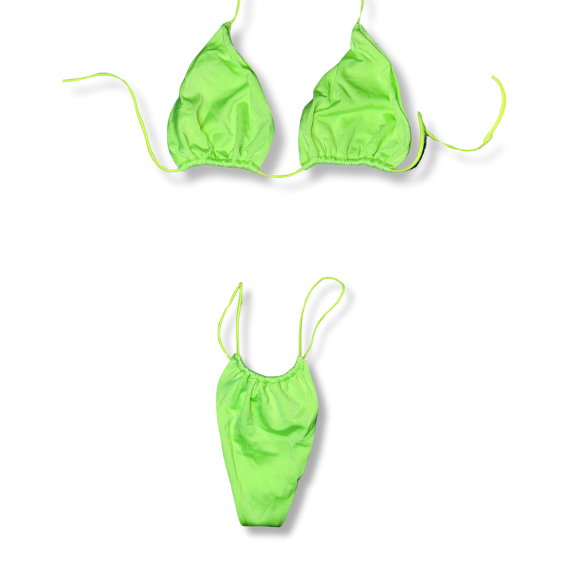Neon Green String Bikini | LK SWIM